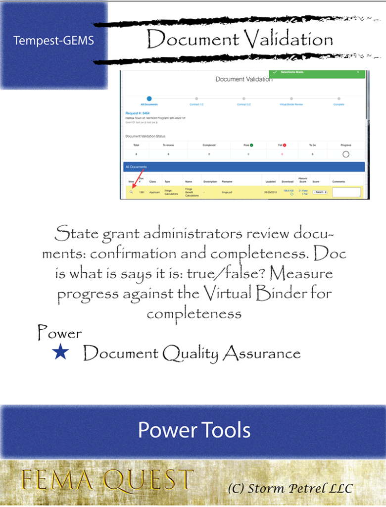 The Role of States in the FEMA Grant Process - Storm Petrel LLC